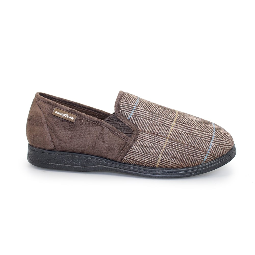 Grisport Goodyear Harrison Check Slippers – Wildstags.co.uk